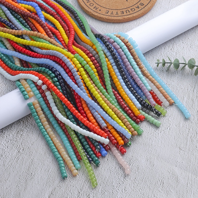 Divider Bead Glass Barrel Cylindrical Flat Bead.MDC Malaysia Seller ...