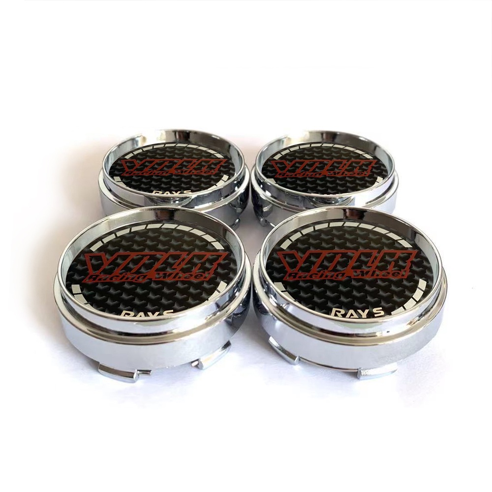 Hosher 4pc 66MM rays Car sport rim wheel center cap VOLK RACING RAYS ...
