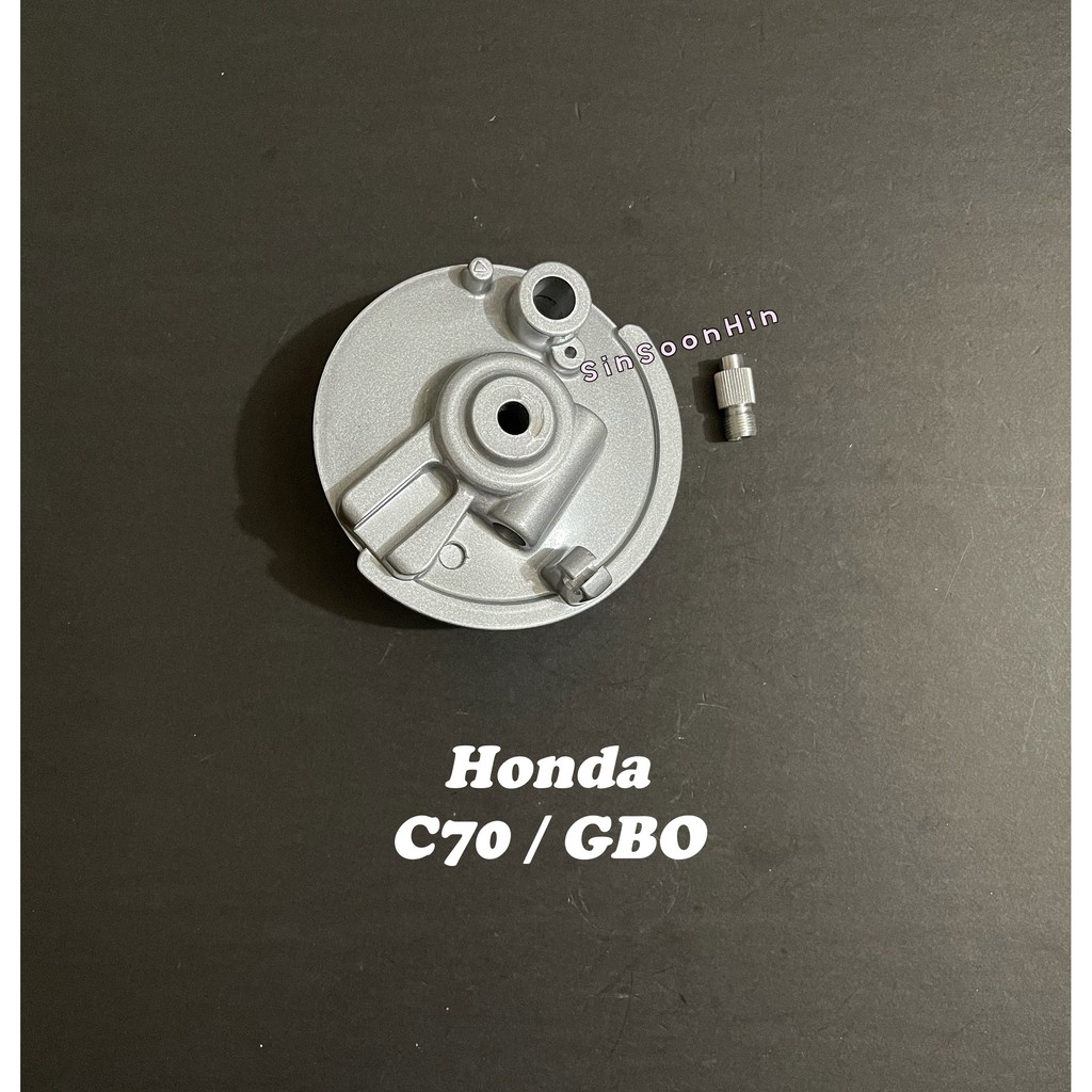 Honda C70 / GBO Front Hub Panel With Bush - Silver # brek hub depan | Shopee Malaysia