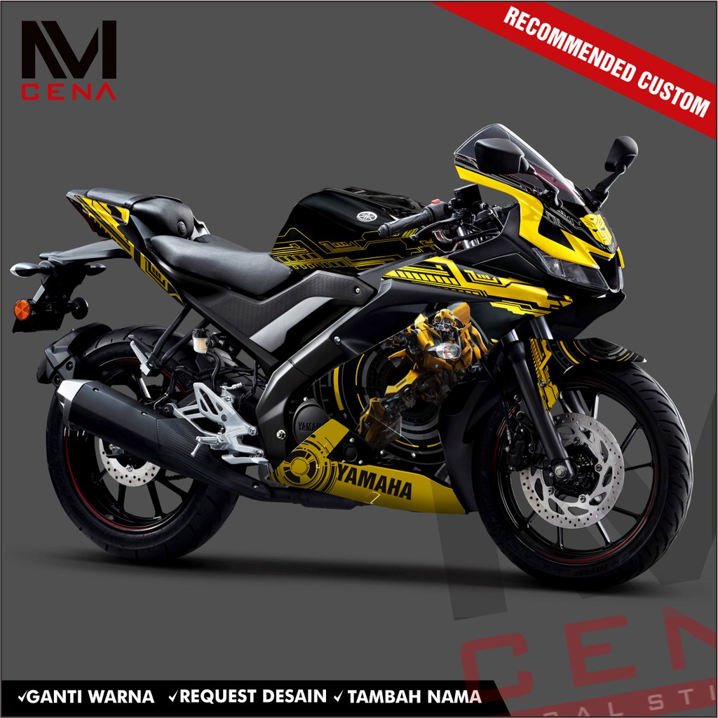 Decal sticker sticker Yamaha R15 v3 Fullbody, sticker R15, Decal R15 ...