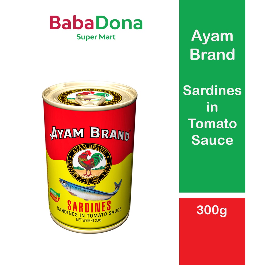 AYAM BRAND MACKEREL / SARDINES IN TOMATO SAUCE - 155G / 230G / 300G / 425G | Shopee Malaysia