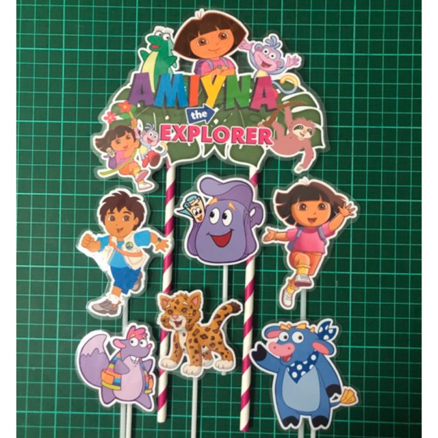 DORA the explorer cake topper (7pcs) | Shopee Malaysia