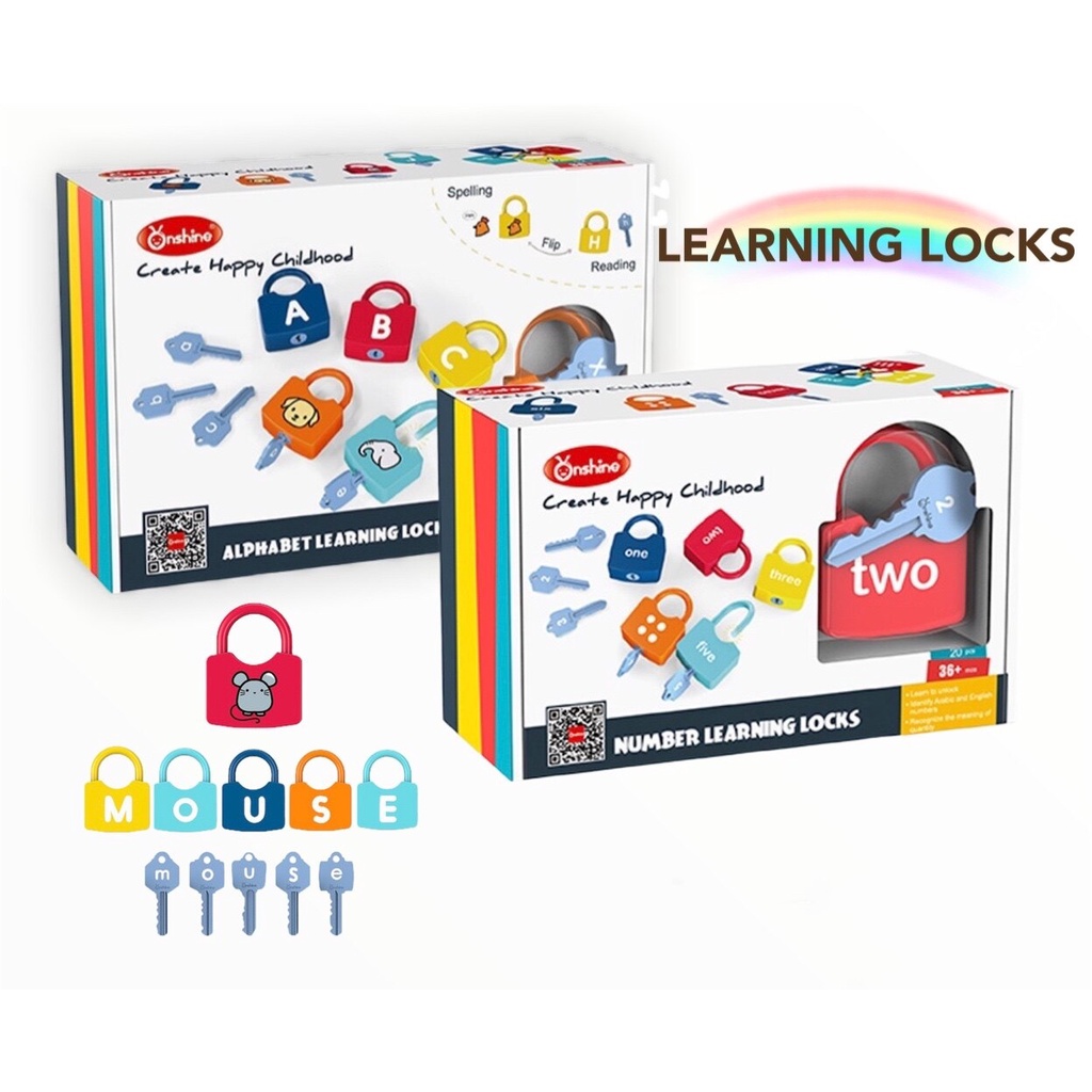 Edutoys- Learning Locks (Alphabet /Number) | Shopee Malaysia