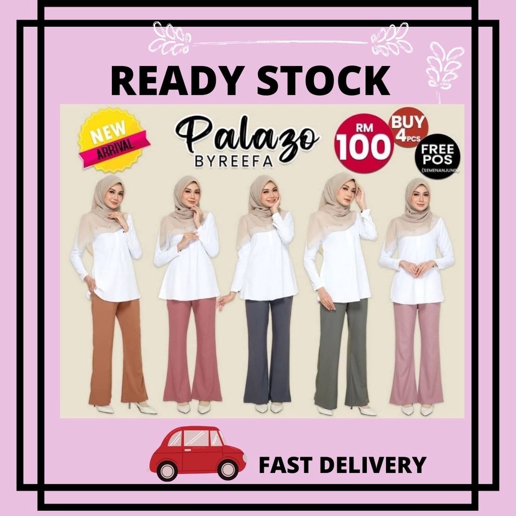 🔥NEW ARRIVAL🔥 Palazo New Color By Reefa | Shopee Malaysia