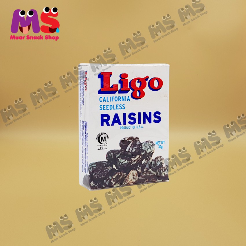 Ligo California Seedless Raisins / Kismis / 葡萄干 30g - Recommended ...