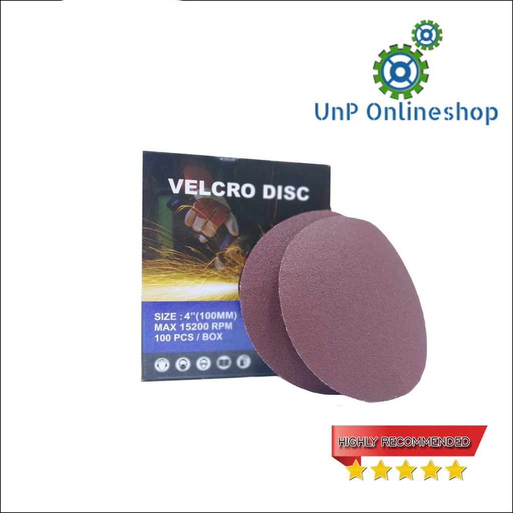 Velcro DISC SUPERCUT 4"/VELCRO Round Sandpaper | Shopee Malaysia