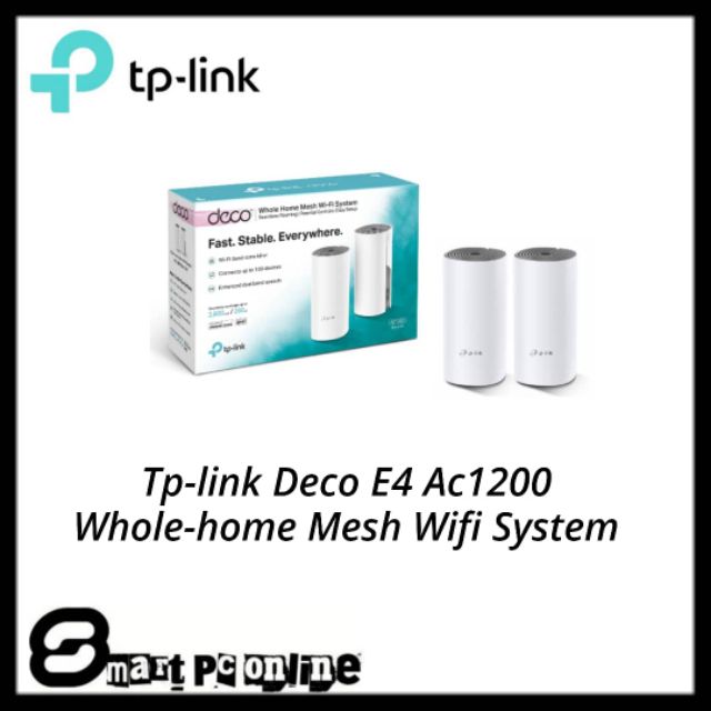 TP-Link Deco E4 AC1200 Mesh WiFi Router Whole Home Wi-Fi System ...