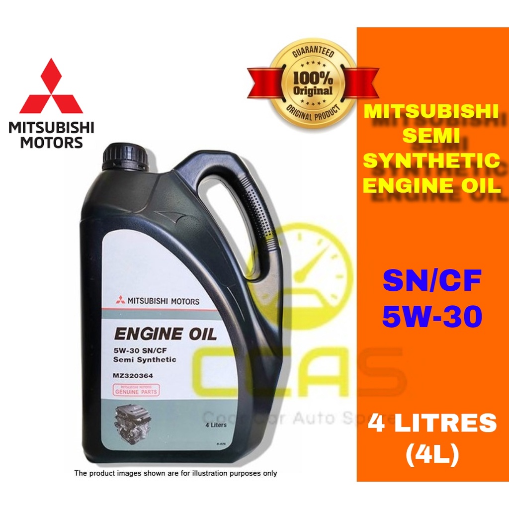 Mitsubishi 5w30 Semi Synthetic Engine Oil 4L Minyak Enjin | Shopee Malaysia