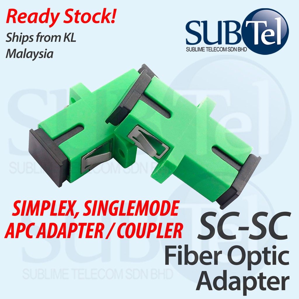 SC-SC APC SMF Singlemode Fiber Optic Adapter Coupler for Modem Patch ...