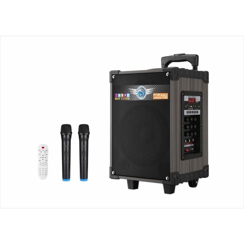 🔥 MYCROWN 8 INCHI BUSKING SPEAKER 2 WIRELESS MICROPHONE | Shopee Malaysia