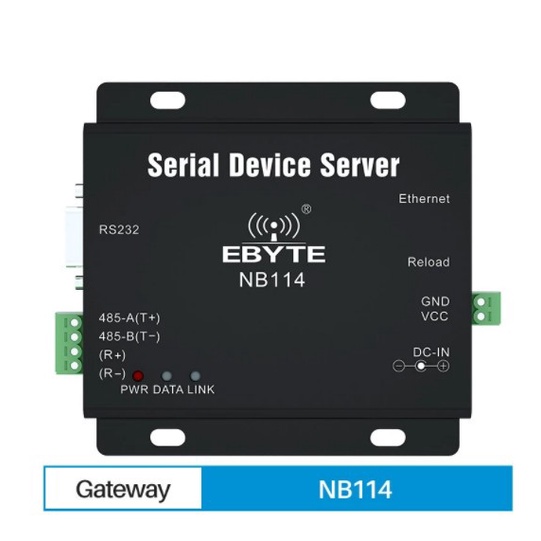 RS485 RS423 RS232 to Ethernet MQTT UART RJ45 Modem Server Series NB114 ...