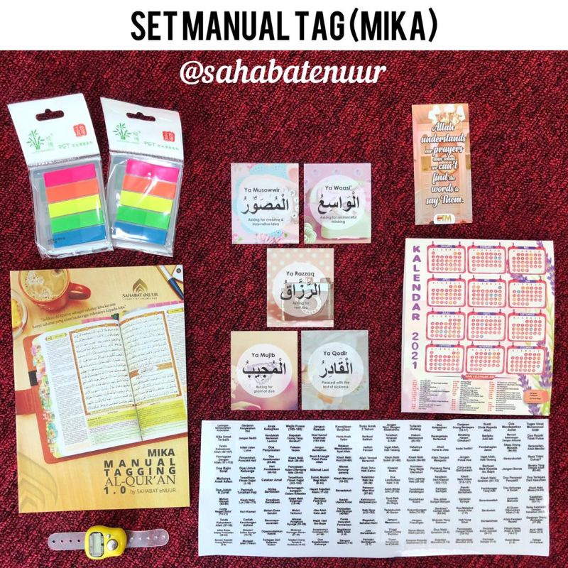 🌸SET TAGGING MANUAL 1.0 (TANPA ALQURAN) | Shopee Malaysia