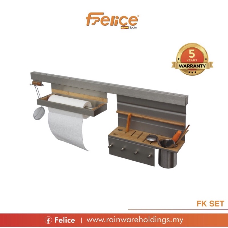 FK SET : small hanger x 2 ,multi-functions rack c/w rack hook,Rack for paper roll ,hang rail ...