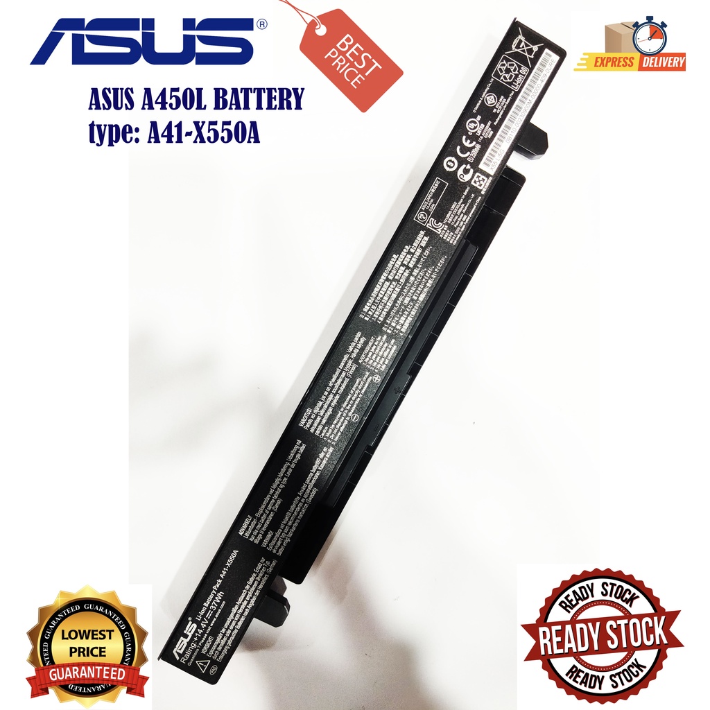 Asus A41-X550A A450 A550 F450 K450 K550 X450 X550 X452L R510 Battery ...