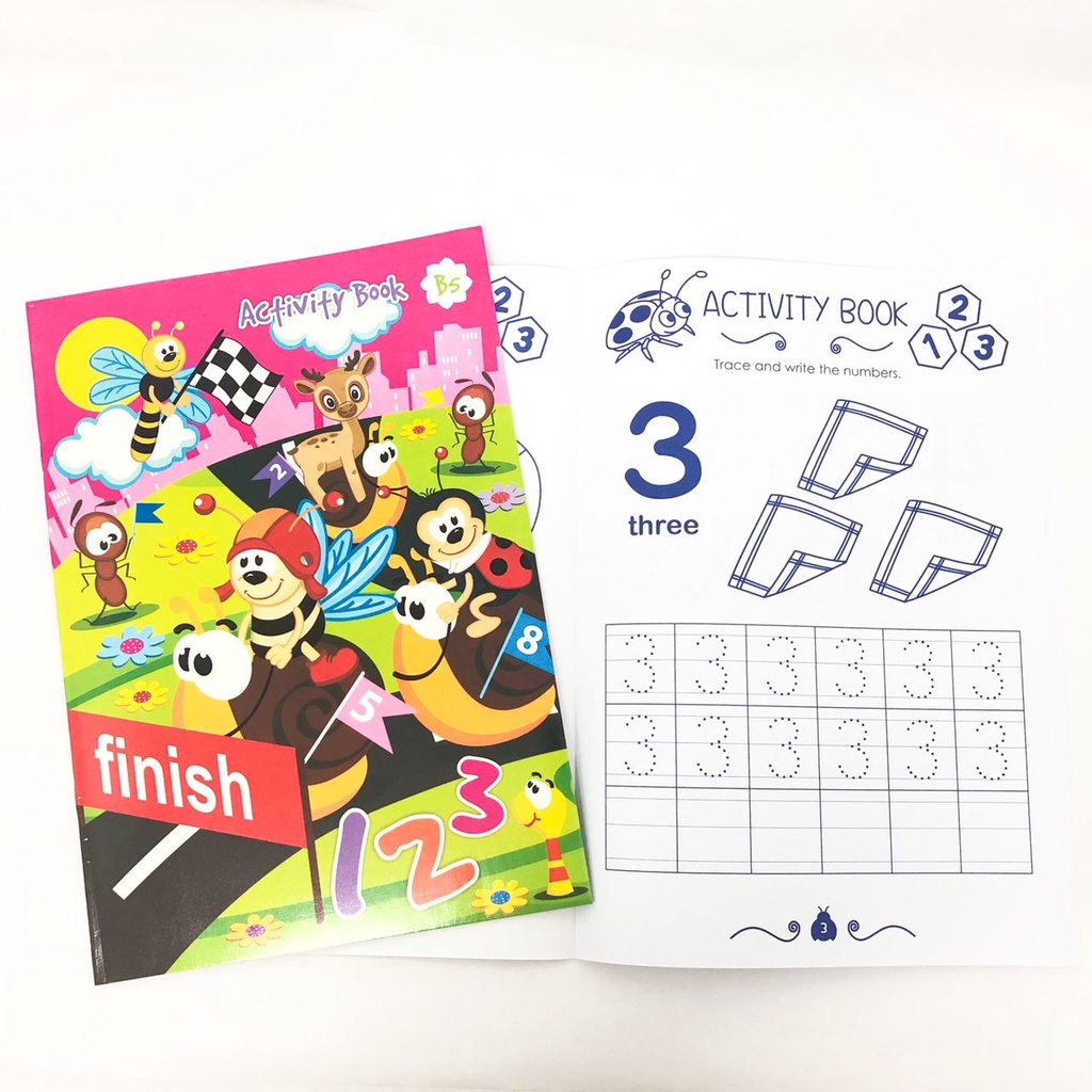 SBS Activity & Learning Book 24PGS [TG-1625] (ABC, abc, 123, number ...