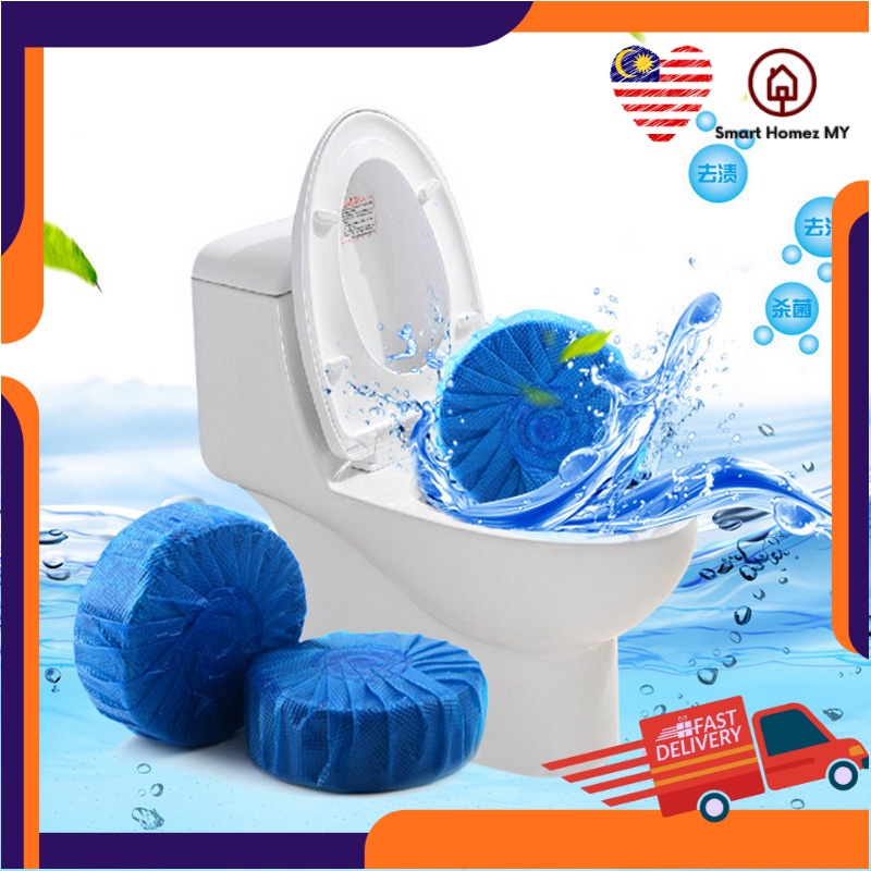 Pencuci Tandas Mangkuk Tandas Flush Toilet Cleaner Blue Cleaner Tablet ...