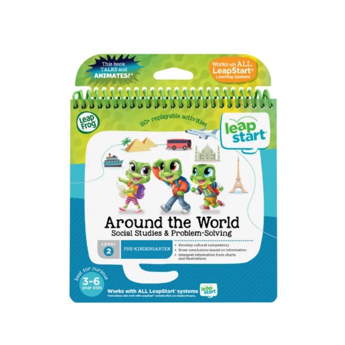 LeapFrog LeapStart Book Around the World, Social Studies & Problem ...