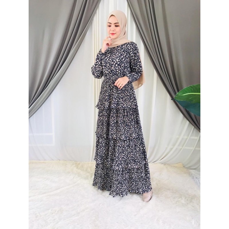 🔥🔥DRESS LABUH PLEATED MUSLIMAH 4 LAYER🔥🔥 | Shopee Malaysia