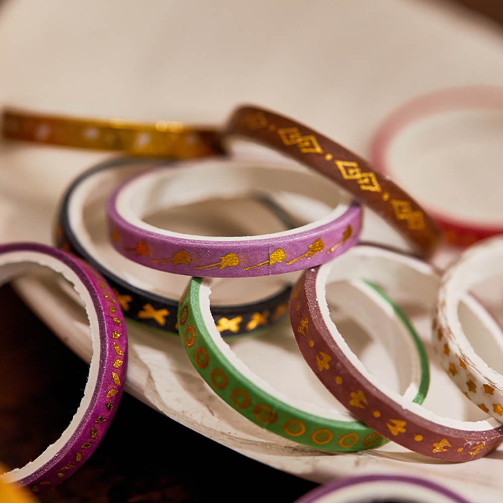 20Pcs Washi Masking Tape Gold Foil Decorative Adhesive Tapes ...