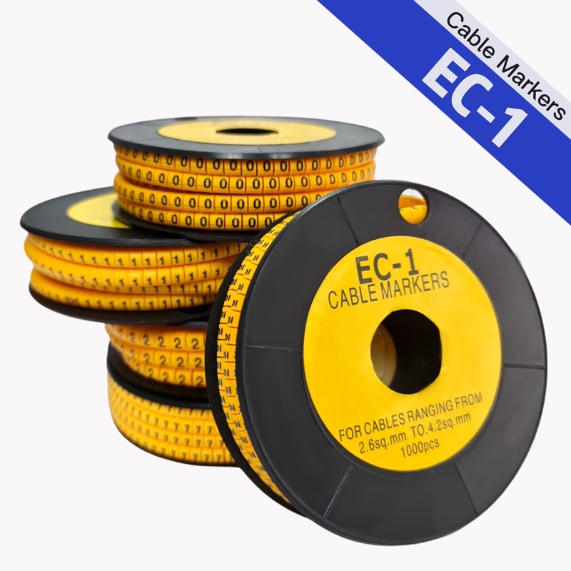 EC-1 / EC-2 Cable Markers 0-9 Numbering | Shopee Malaysia
