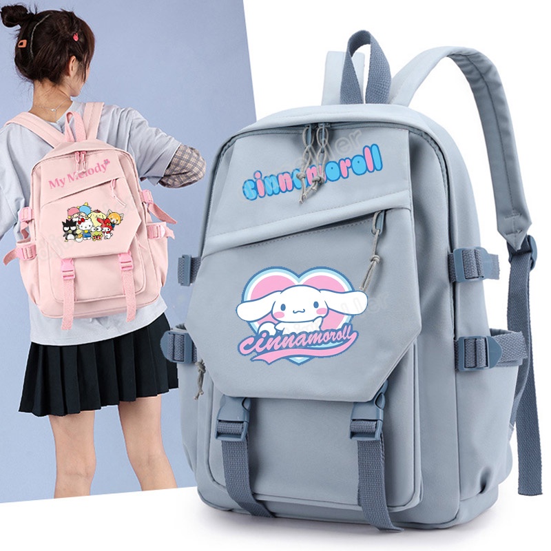 Sanrio Girl Backpack Large Capacity Student Schoolbag Kuromi Japanese ...