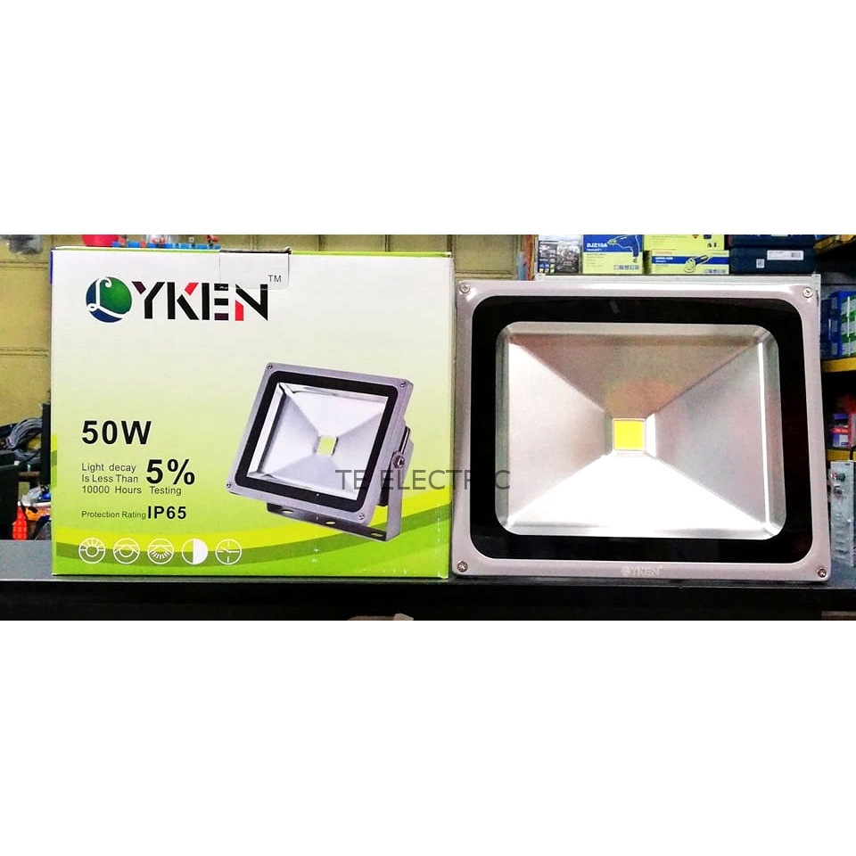 LYKEN 50W LED FLOODLIGHT GREY CASING IP65 OUTDOOR FLOODLIGHT 50W ...