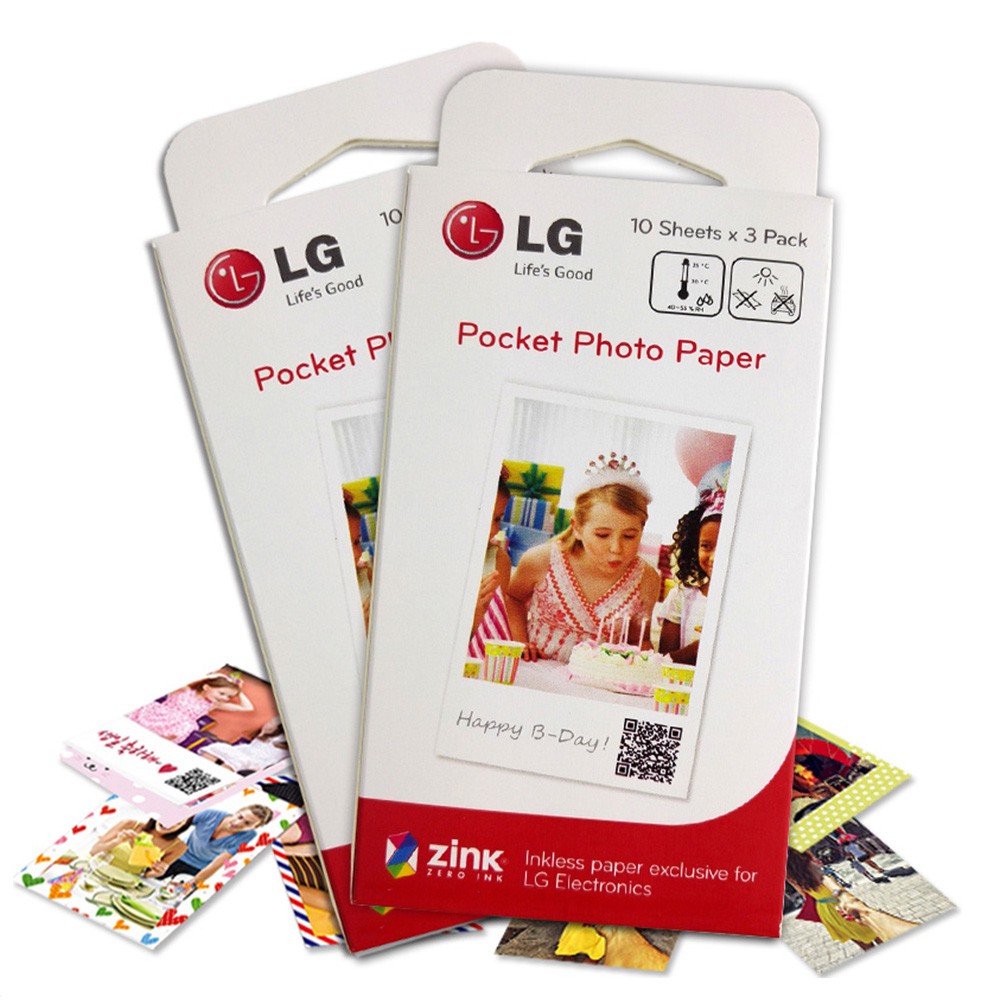 60Sheets Original LG Photo Paper 5*7.6cm (2x3-inch) for Zink PS2203 ...