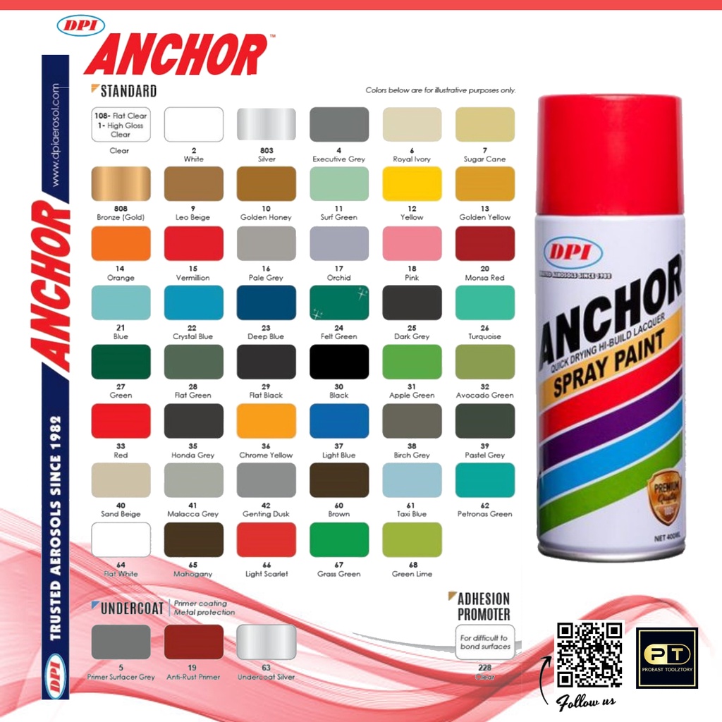 Anchor Aerosol Spray Paint 400ml | Shopee Malaysia