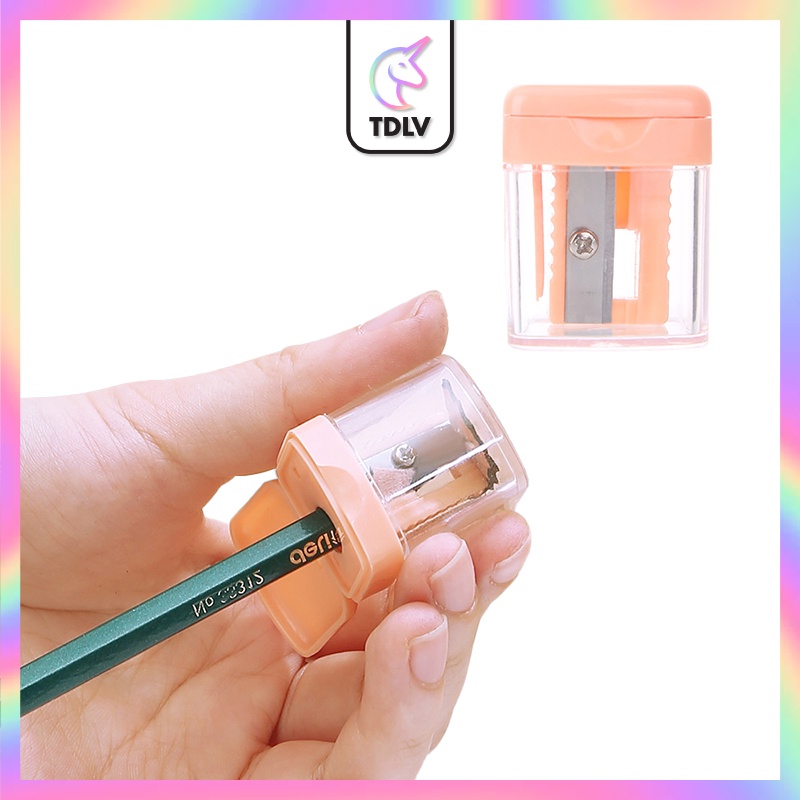 TDLV Pink Sharpening Pencil for Eyebrow Eyes Lip Liner Single Hole Mini ...