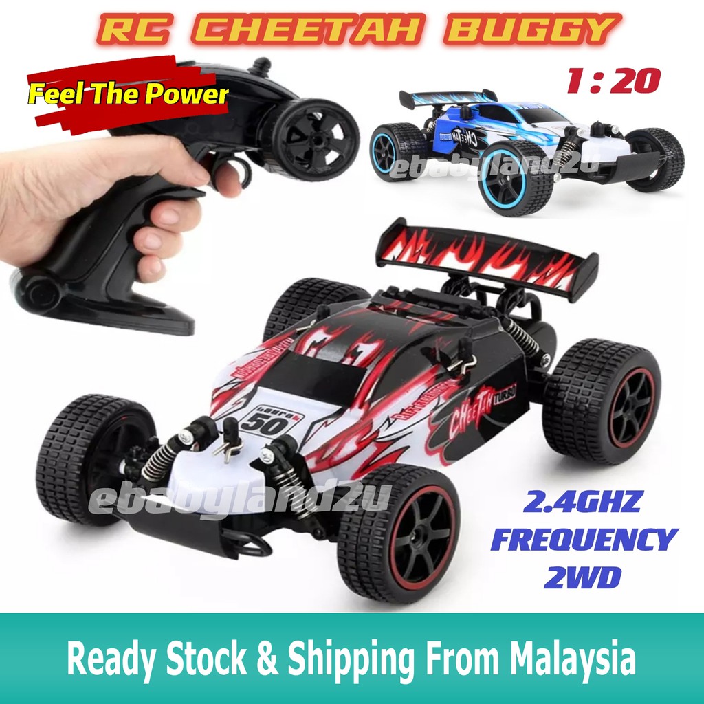RC Car Cheetah Buggy 2WD 1:20 Racing Car Kereta Kontrol Remote Control ...