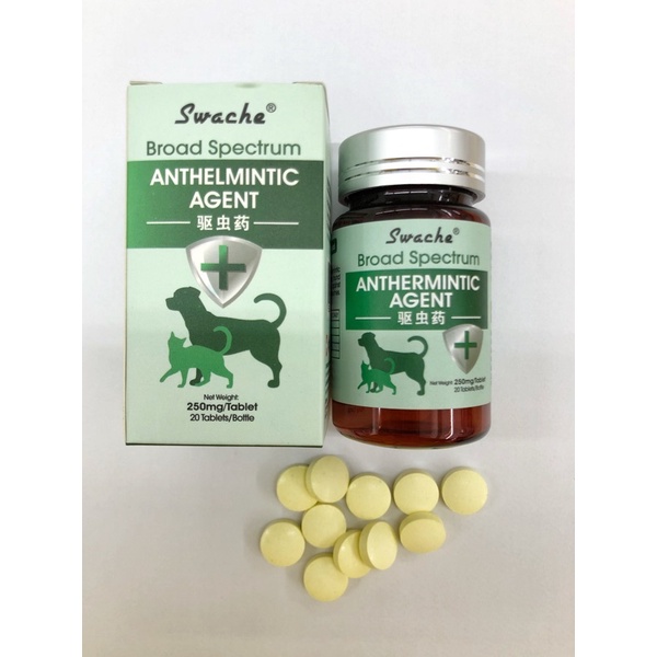 Swache Anthelmintic Agent Deworm Tablet For Dog & Cat 1 Tablet | Shopee ...
