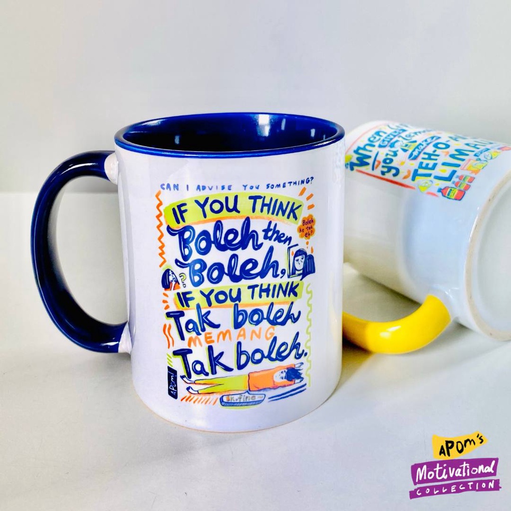 APOM Mug - Think Boleh (Motivational) | Shopee Malaysia