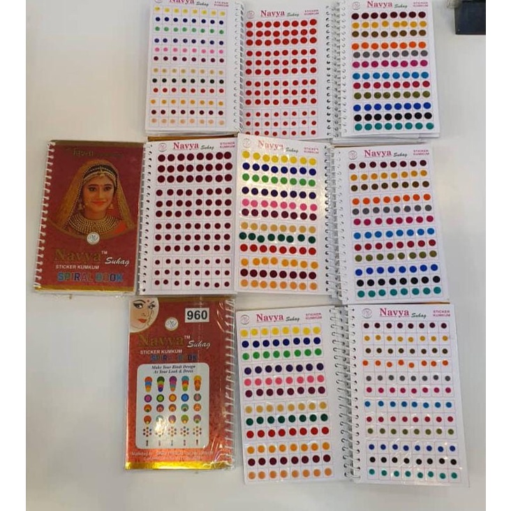 BINDI POTTU BOOKLET SPIRAL RAUGE 960PS ( BEST PRICE ) | Shopee Malaysia