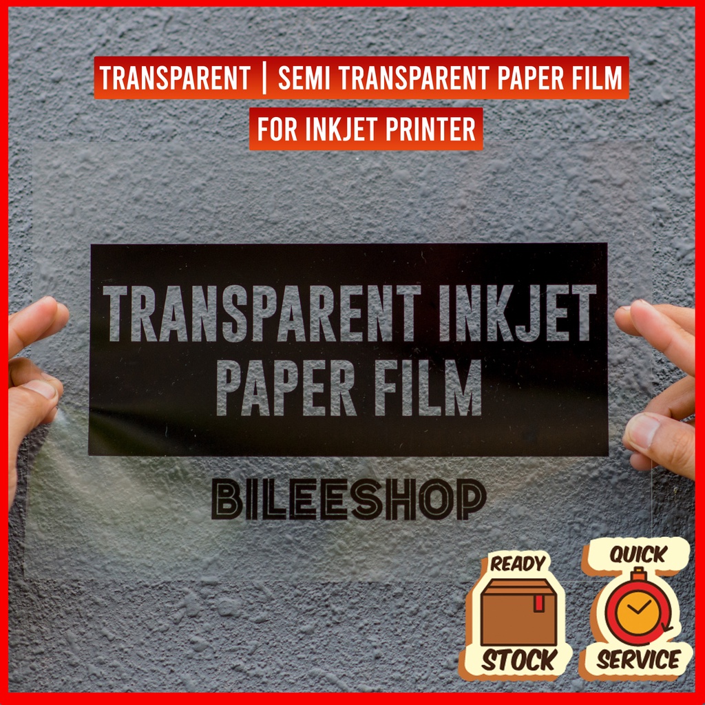 A4/A3 transparent paper film inkjet silkscreen | Shopee Malaysia