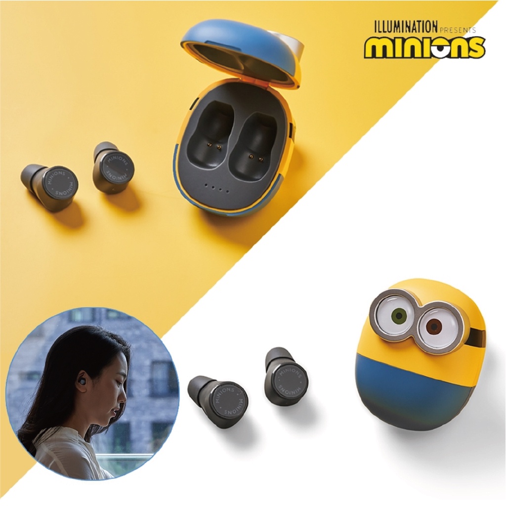 IRIVER Minions BOB Character Wireless Earbuds Bluetooth Earphones ...