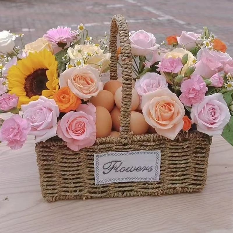 Bakul Buah RUSTIC THEME Solid BASKET for Fruits Flowers Bakul Buah ...