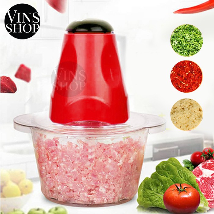 Vins Food Chopper Electric Meat Grinder Mixer Mix Food Sambal Processor Vege Mincer Blender