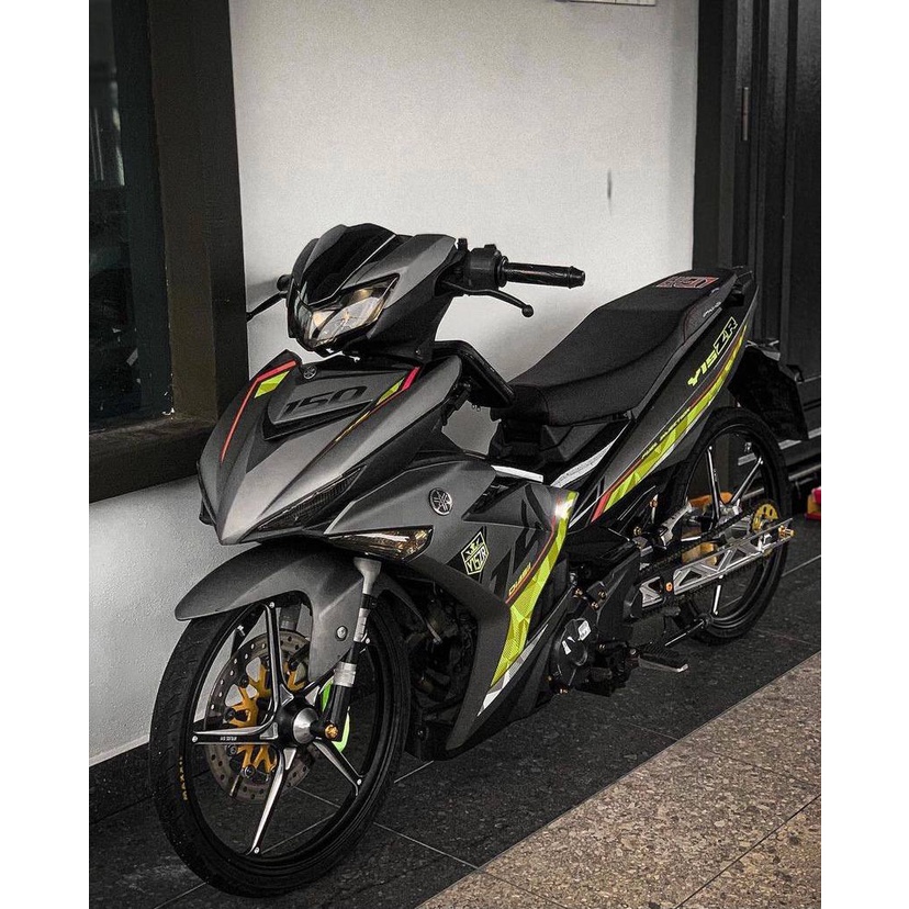 COVERSET Y15 Y15ZR V1 V2 GREY MATT 2019 STRIPE SIAP TAMPAL BODYSET YSUKU ORIGINAL HLY VELOZI WS5 ...