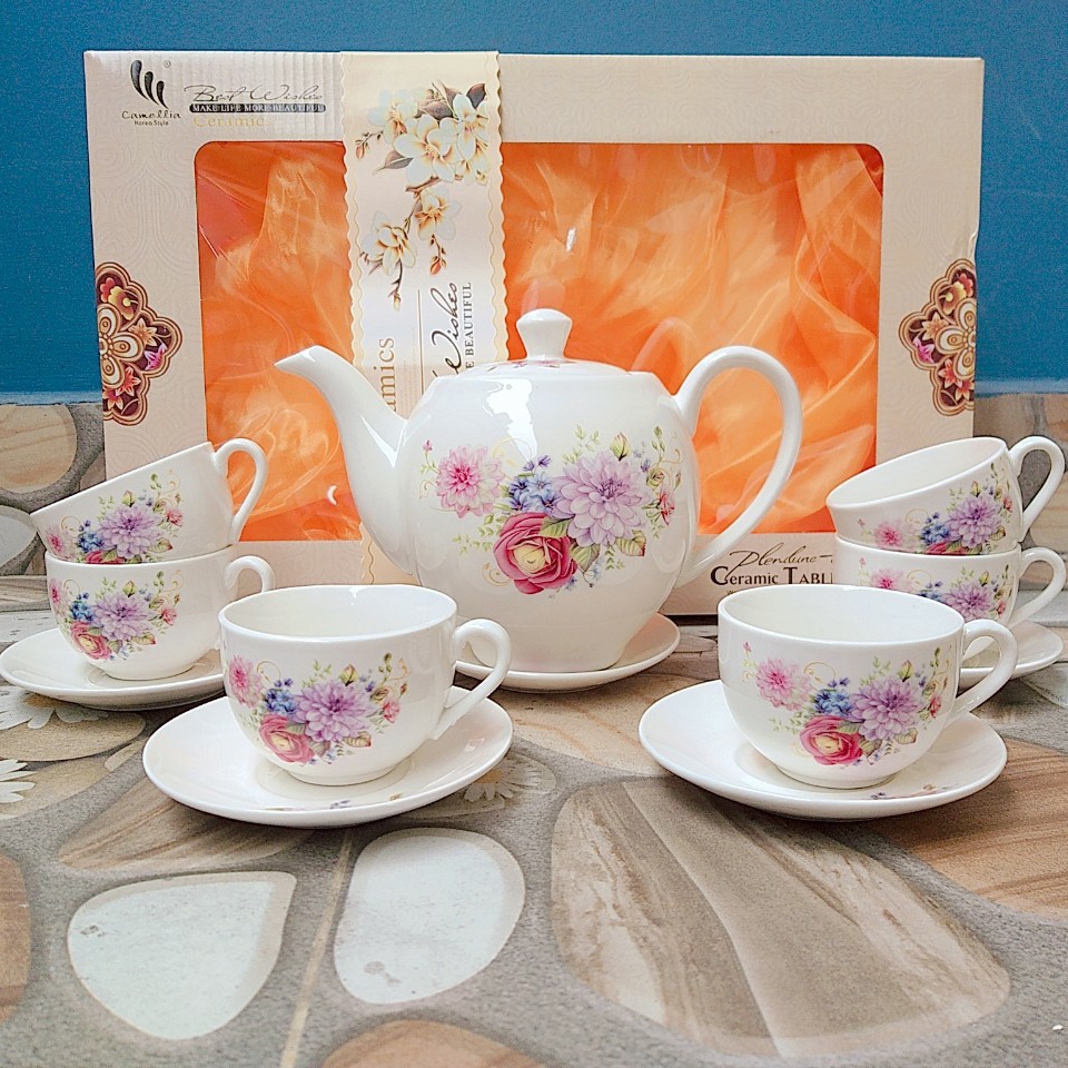 High-quality Korean tea set - luxury 6-cup tea - RANDOM DELIVERY ...