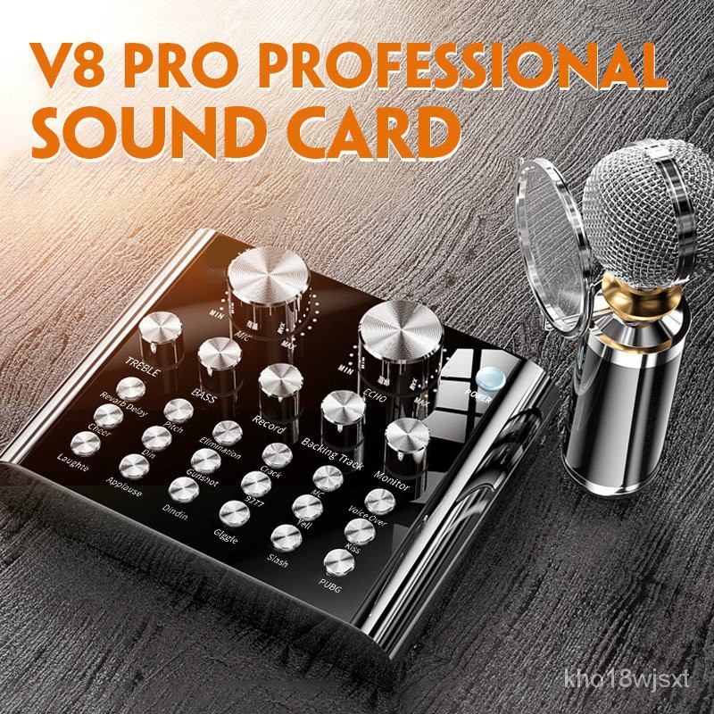 Spot Goods Ready Stock Live Sound Card V8 Pro Version External Audio ...