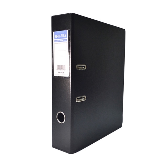 Emi PVC Level Arch File A4 75 mm (3 inches) - Black Color | Shopee Malaysia