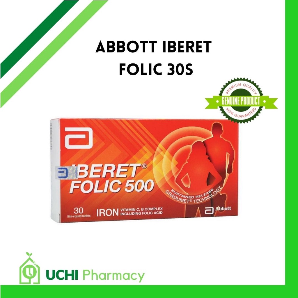 ABBOTT IBERET FOLIC ACID 30S | Shopee Malaysia