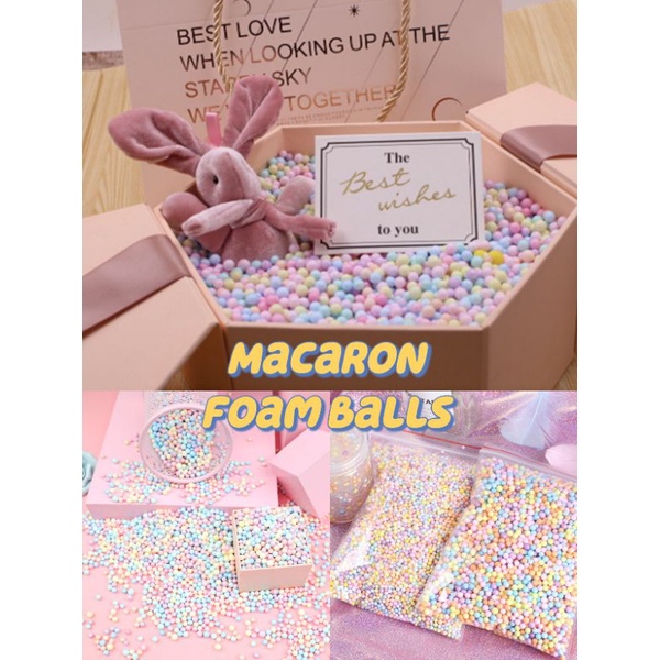 10g Colorful Macaron Foam Balls Styrofoam Balls For Gift Box Packaging ...