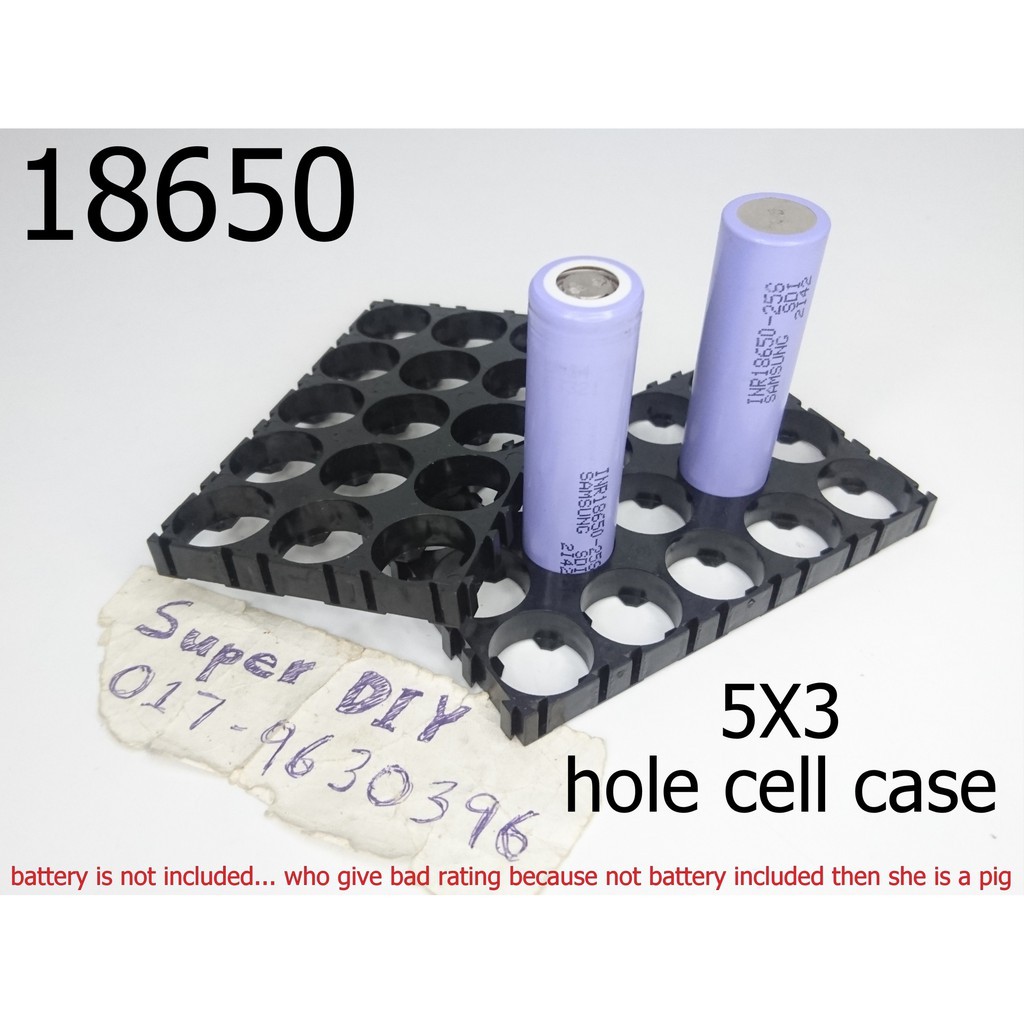 18650 21700 26650 Li-ion Battery Cylindrical hole Cell case Plastic ...