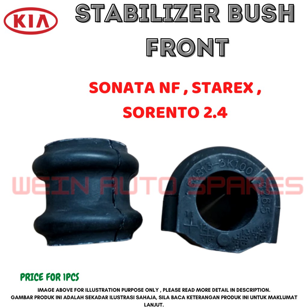 KIA / HYUNDAI GENUINE STABILIZER BUSH FRONT FOR SONATA NF, STAREX ...