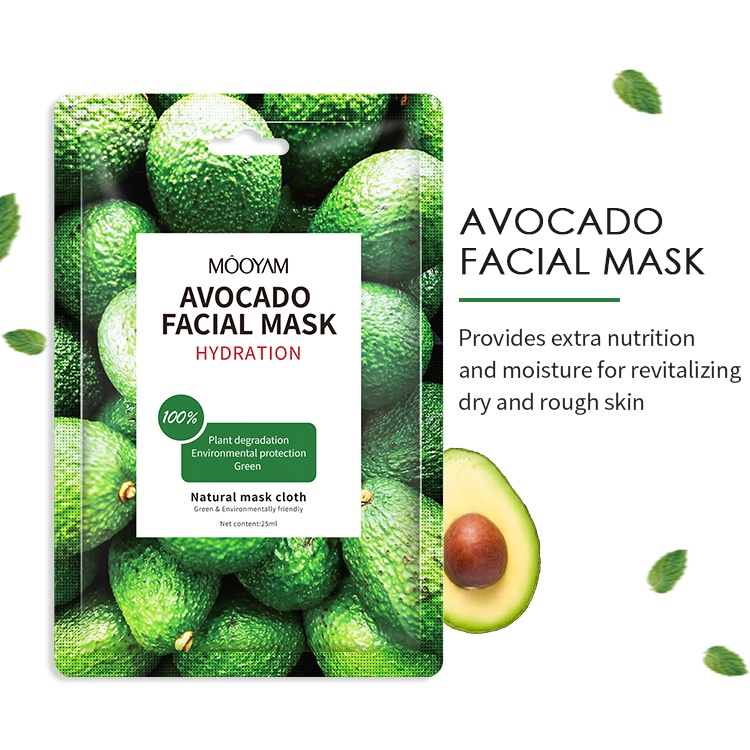 MOOYAM Avocado Face Mask Moisturizes and Hydrates for all skin 清爽补水面膜适合 ...