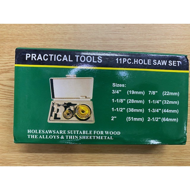 11PCS HOLE SAW SET Drill Bit Cutter with Hex (19mm-64mm) | Shopee Malaysia