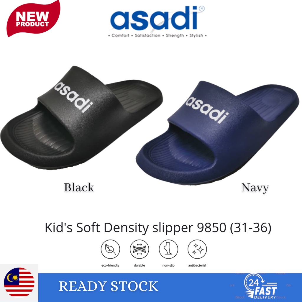 ASADI Kid's Soft Midsole Slip On Slipper CGT-9850| Selipar Budak ASADI ...
