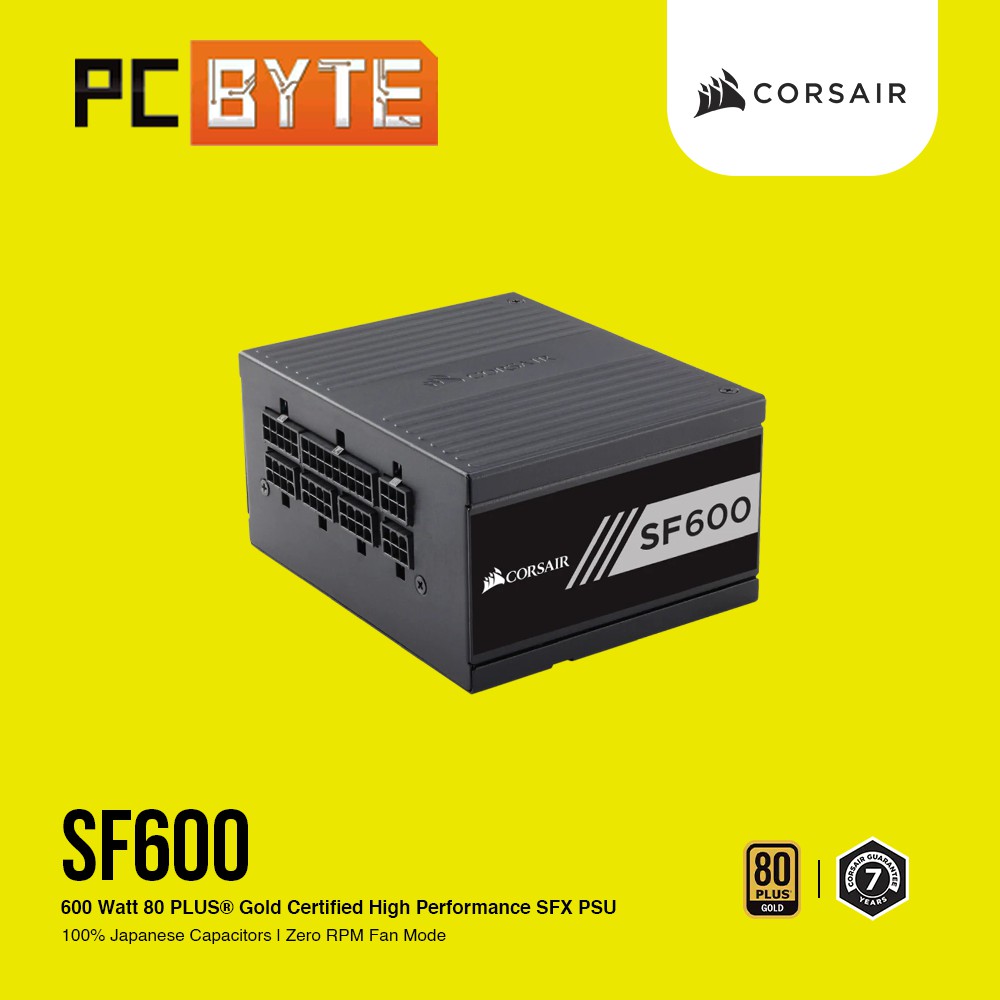 Corsair SF600 80 Plus Gold Certified High Performance SFX PSU (600W) | Shopee Malaysia