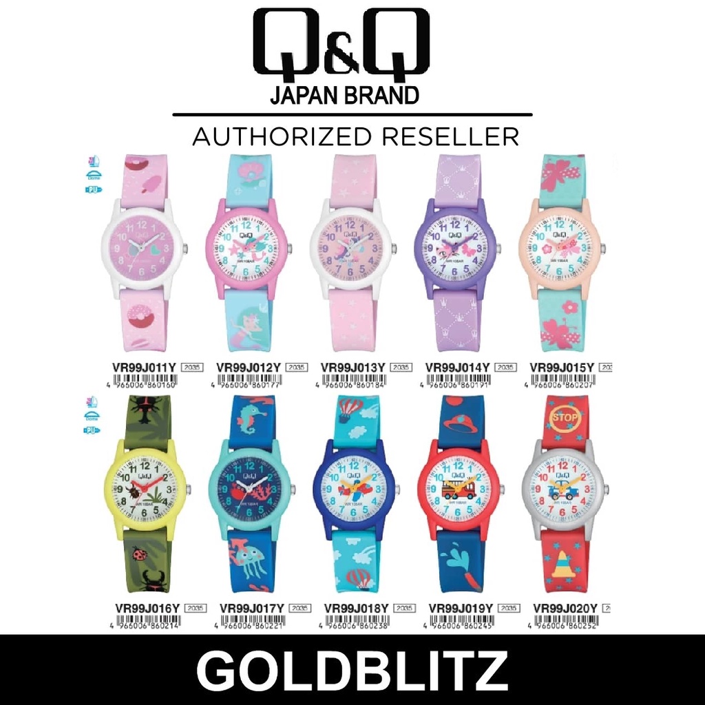 Q&Q Japan by Citizen Kids' Resin Analogue Watch VR99 VR99J VR99J001Y ...